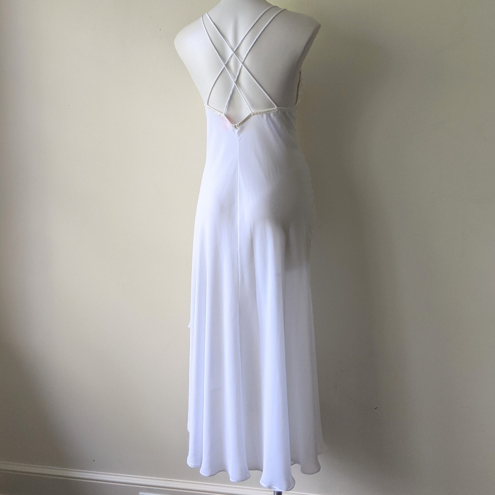 Flora Nikrooz 90s Vintage Sexy Sheer White Bridal P… Gem